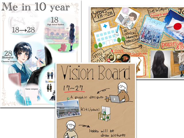 “Vision Board”を作成しました！｜ 新着情報｜高校受験の方へ｜駒沢学園女子中学校・駒沢学園女子高等学校